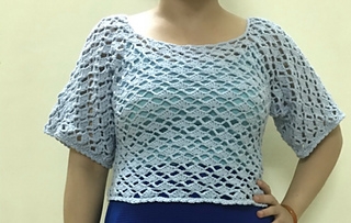 Ravelry: Shell Trellis Lace Summer Top pattern by Hang Nguyen