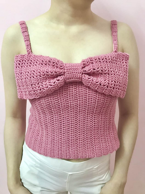 Ravelry: Bow Crop Top pattern by Hang Nguyen