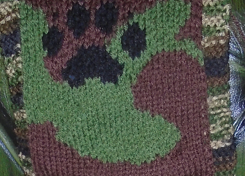 Ravelry: Camouflage Dog Scarf pattern by Mags Williamson