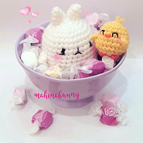Ravelry: Adorable Molang & Piu Piu Plush pattern by Miki H Kim