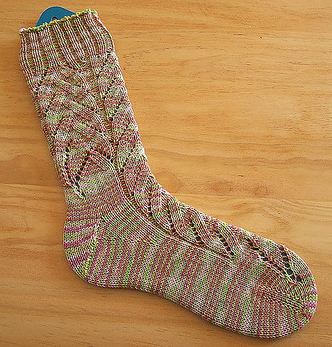 Ravelry: Banana Blossom Lace Socks pattern by Maia Discoe