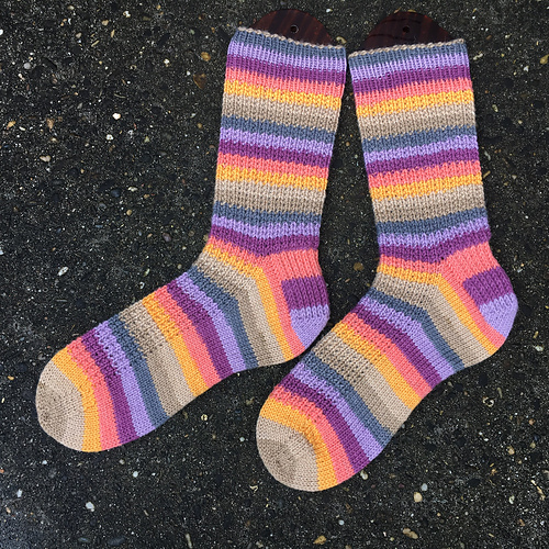 Ravelry: Strie Socks, Top Down pattern by Lara Neel
