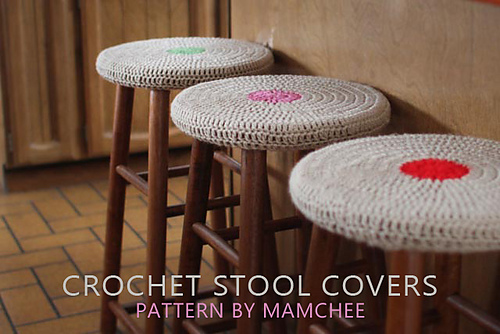 Ravelry: Easy Stool Covers with Seamless Method pattern by Mamachee