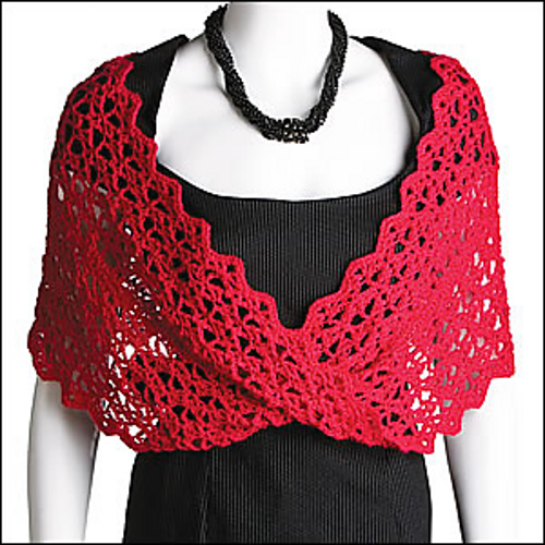 Ravelry: Lace With A Twist Wrap pattern by Andee Graves