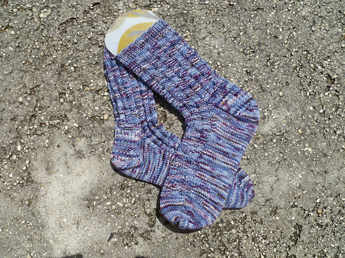 Ravelry: Diamond Rib Socks pattern by Kate Lore Designs