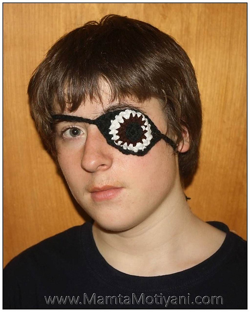 Ravelry: Ragetti Fake Eye Patch pattern by Mamta Motiyani