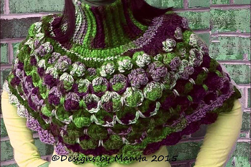 Ravelry: Popping Ponchette pattern by Mamta Motiyani