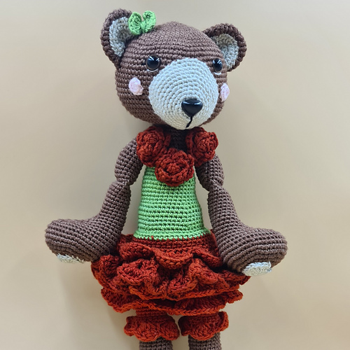 Ravelry: Maddy Doll Begonia Bear pattern by Melanie Grobler