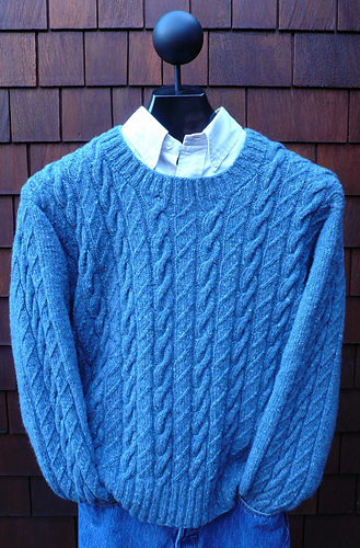 Ravelry: Cabled Crewneck Pullover II pattern by Mari Dembrow