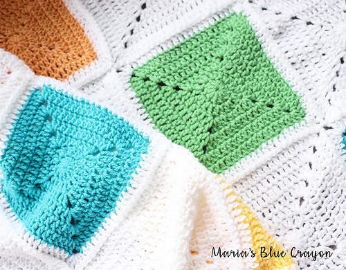 Ravelry: Dinosaur Granny Square Blanket pattern by Maria's Blue Crayon