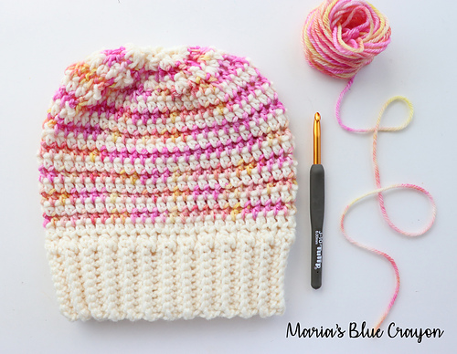 Ravelry: Pop of Color Beanie pattern by Maria's Blue Crayon