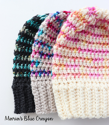 Ravelry: Pop of Color Beanie pattern by Maria's Blue Crayon