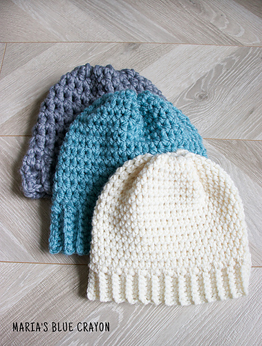 Ravelry: Basic Bottom Up Beanie pattern by Maria's Blue Crayon