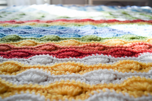 Ravelry: Scrappy Shells Blanket pattern by Marie Segares