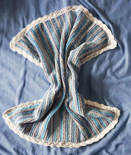 Ravelry: Soothing Stripes Stroller Blanket pattern by Marie Segares
