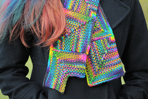 Ravelry: Pixelated Scarf pattern by MarinJaKnits