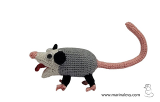 Ravelry: Archie the Screaming Opossum pattern by Marina Levy