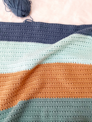 Ravelry: Textured Color Block Blanket pattern by Marina Nikolaidou