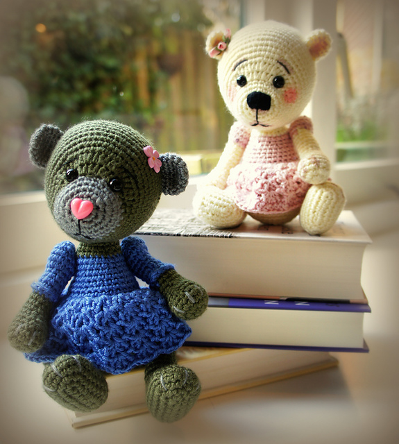 Ravelry: Marion1978's Teddy Girl in a Crocheted Lace Dress