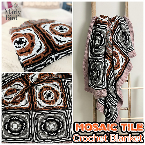 Ravelry: Mosaic Tile Crochet Blanket pattern by Marly Bird and Robyn ...