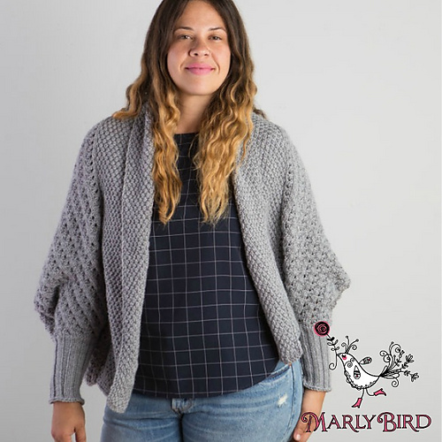 Ravelry: Knitted Cocoon Cardigan pattern by Marly Bird