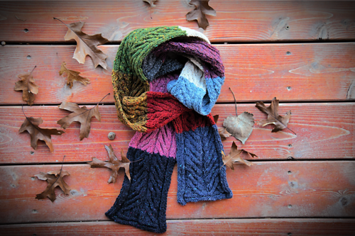 Ravelry: Tanglewood Scrappy Scarf pattern by Marly Bird