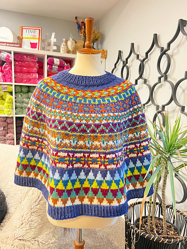 Ravelry: Color Kaleidoscope Poncho pattern by Marly Bird