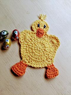 Ravelry: Darling Ducky (Duck) Coaster pattern by Marsha Sparks