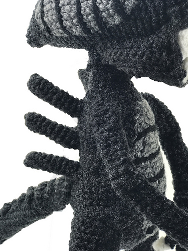Ravelry: Crochet Xenomorph Alien pattern by Marie Fradella