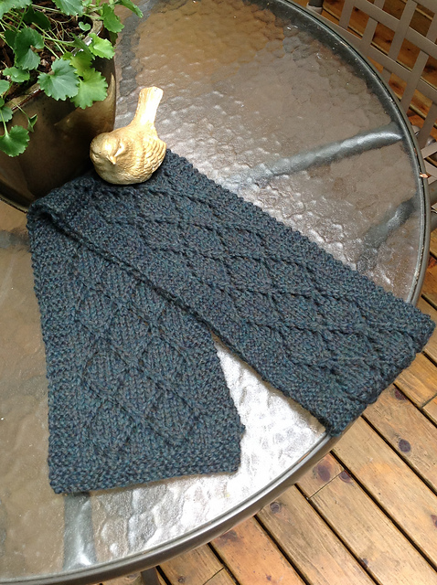 Ravelry: Martina53's Diamond Lace Scarf