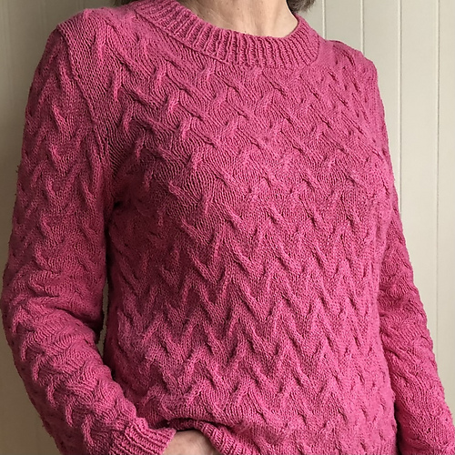 Ravelry: Pink textured cable pattern by Martina Walsh