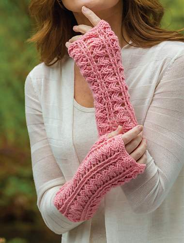 Ravelry: Cashmere Fingerless Gloves or Gauntlets pattern by Janet Rehfeldt