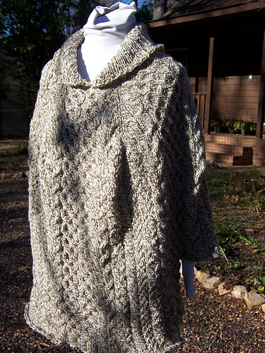 Ravelry: Isles of Aran cape pattern by Mary C. Gildersleeve