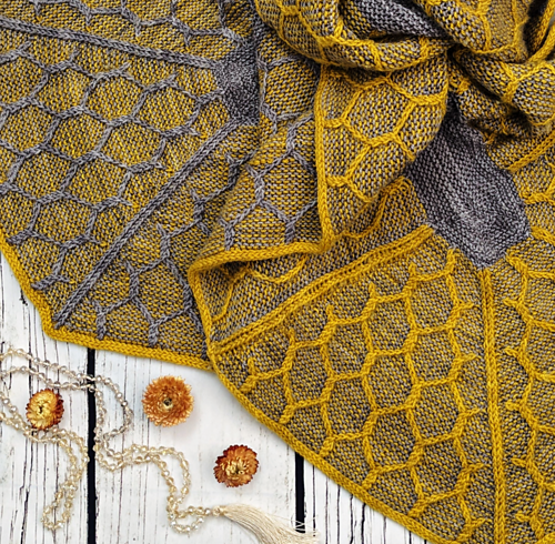 Ravelry: Honeycomb Conjecture Wrap pattern by Mary W Martin