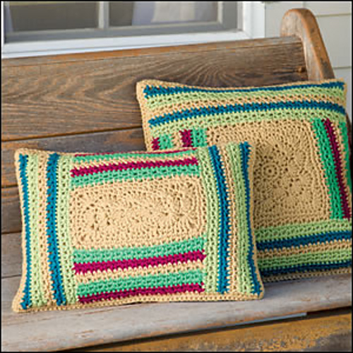 Ravelry: Log Cabin Pillows pattern by Katherine Eng