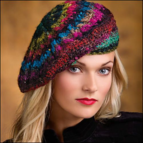 Ravelry: Points of Diamonds Beret pattern by Linda Dean