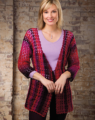 Ravelry: Cut-Diamond Cardigan pattern by Jill Hanratty