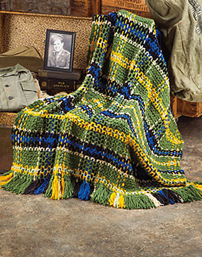 Ravelry: U.S. Army Tartan Throw pattern by Anita Wilburn Darras