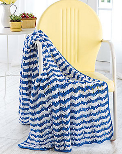 Ravelry: Clever Chevron Throw pattern by Brenda Bourg