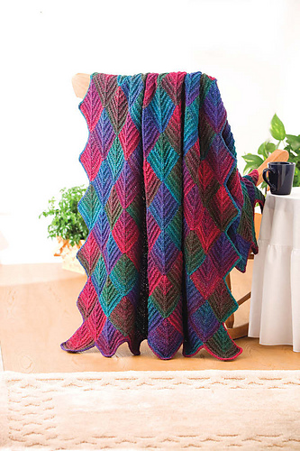 Ravelry: Mitered Diamonds Afghan pattern by JoAnne Turcotte