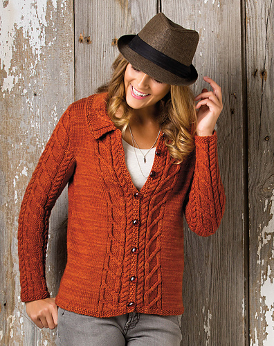 Ravelry: Cabled Panel Sweater pattern by Fiona Ellis