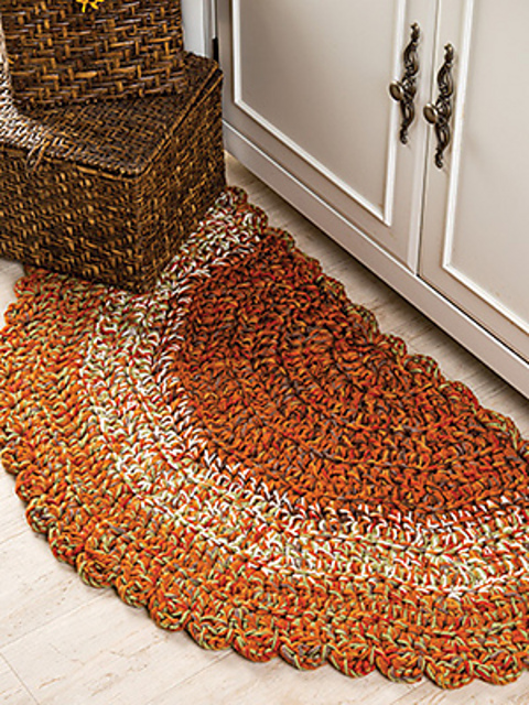 Ravelry: Autumn Hues Kitchen Rug pattern by Karen Barnes