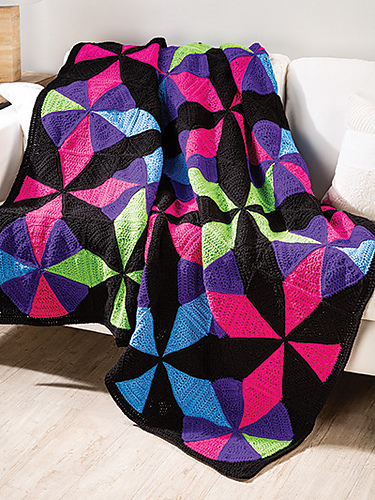 Ravelry: Kaleidoscope Throw pattern by Debra Arch