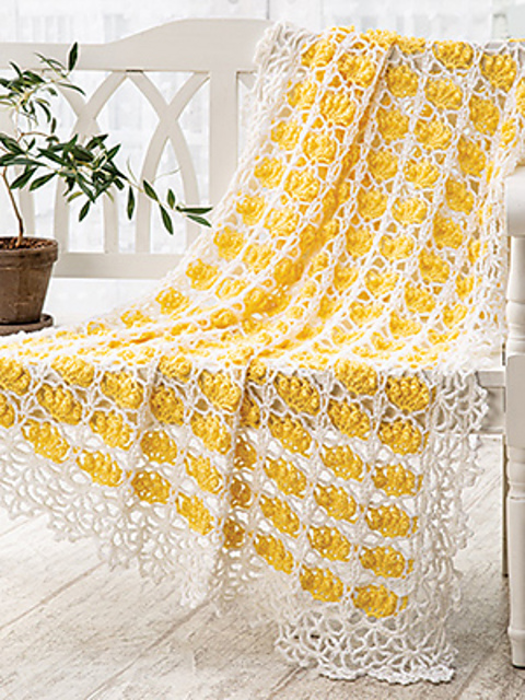 Ravelry: Blossoms in Lace Throw pattern by Rena V. Stevens