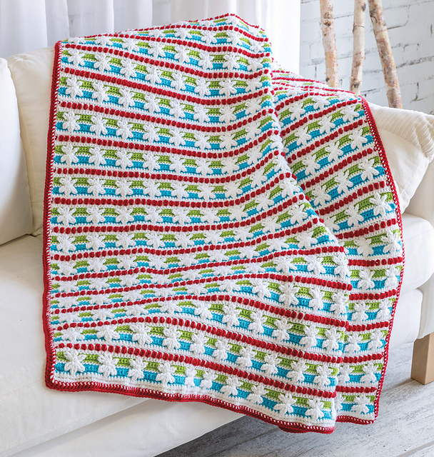 Ravelry: Dancing Snowflake Afghan pattern by Margret Willson