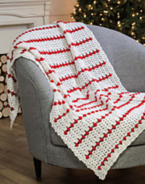 Ravelry: Peppermint Throw pattern by Kathleen Berlew
