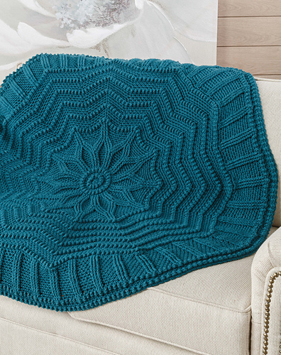 Ravelry: Starburst Mandala Throw pattern by Priscilla Hewitt