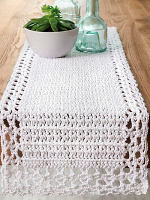 Ravelry: Wicker Weave Table Runner pattern by Rena V. Stevens