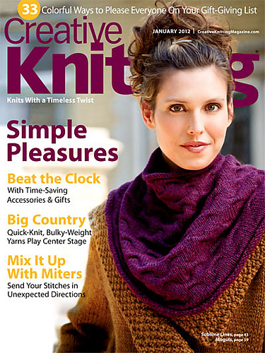 Ravelry: Creative Knitting, January 2012 - patterns