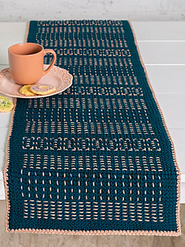 Ravelry: Sashiko Table Runner pattern by Kathleen Berlew